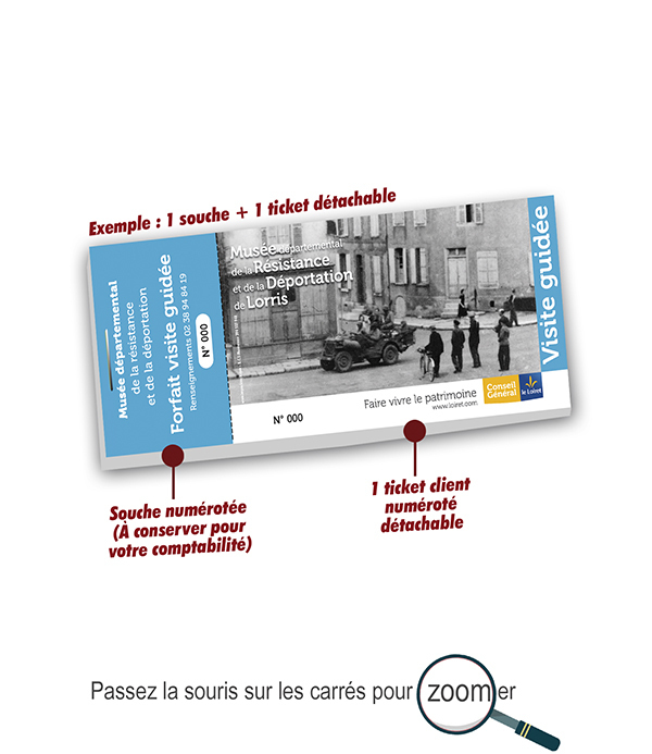 Ticket musée - 30 exemples personnalisés