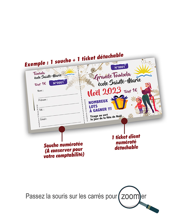 Tombola Noël - Réf. TNO30M