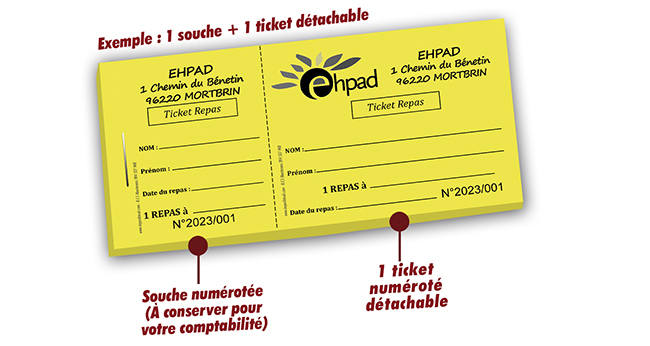 Carnet ticket repas - 60 modèles personalisés - 4